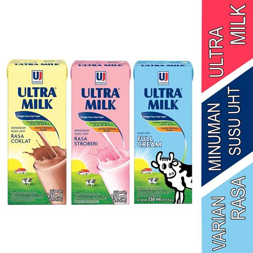 Jual Susu Ultra Varian Rasa - Ultra Milk - Susu UHT - 250ml - FULL ...