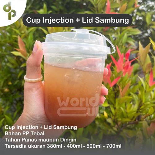 Jual Paket Gelas Cup Injection + Lid Tahan Panas dan Dingin PP 25 pcs ...