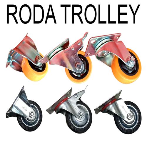 Jual Roda Trolley 3 inch / Xander Roda Troli / Gerobak / Roda Karet ...
