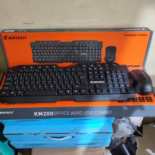Jual Keyboard Mouse Wireless Set Jertech KM200 Wireless Combo - Kota ...