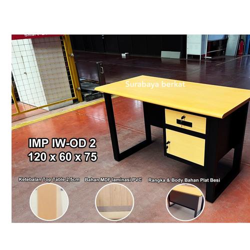 Jual meja kantor meja tulis 120 plat besi mdf - Kota Surabaya ...
