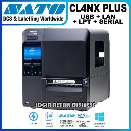 Jual PRINTER BARCODE SATO CL4NX Plus CETAK LABEL SEMICOATED YUPO ...