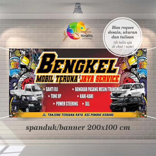 Jual 200x100 Spanduk Banner Bengkel Mobil Keren, Spanduk Bengkel Modern ...