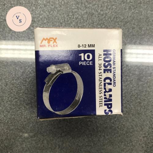 Jual Hose clamp. MR.FLEX. All 304 stainless steel. Ukuran 8-12mm ...