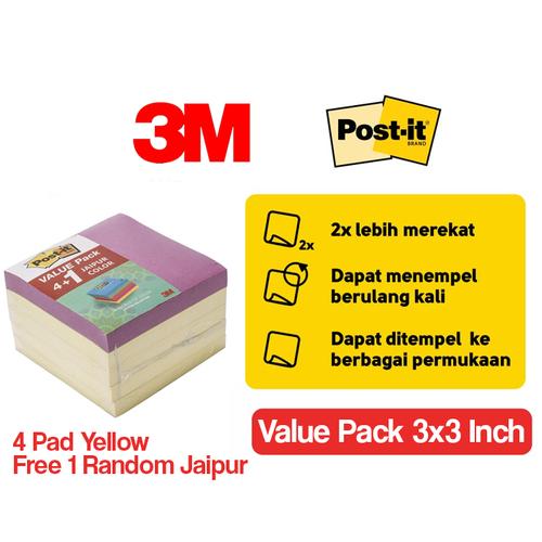 Promo 3m Post It Sticky Notes Memo Value Pack Free 1 pad Japiur 500lbr ...