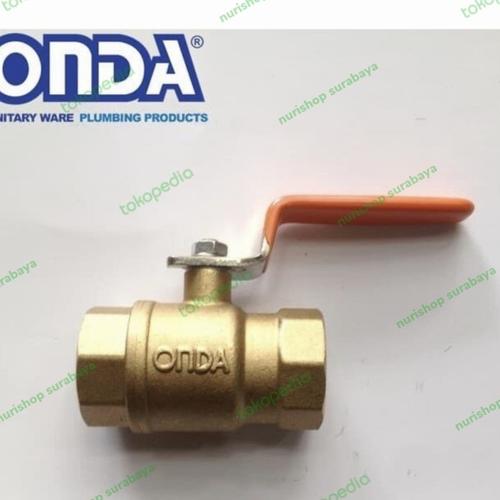 Jual Ballvalve 3/4 inch Ball valve Stop Kran Stopkran Kuningan ONDA 3/4 ...