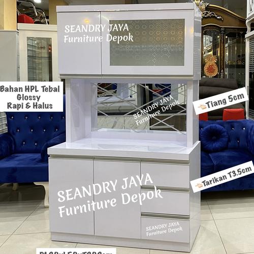 Jual Lemari piring 3 Pintu HPL/Kayu/sayur/dapur/Furniture Mebel Murah Depok - Kota Depok ...
