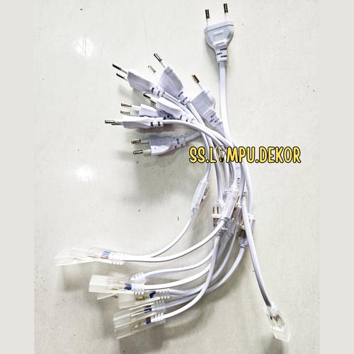 Jual Socket adaptor colokan lampu LED strips selang 5050 kotak 220V ...