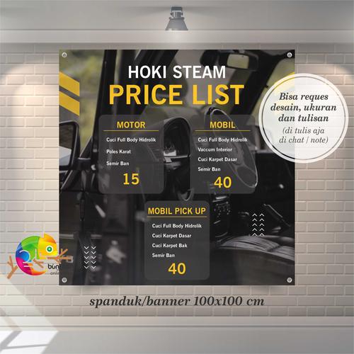 Jual 100x100 Spanduk Banner Cuci Motor Mobil, Spanduk Cucian - 100x50 ...