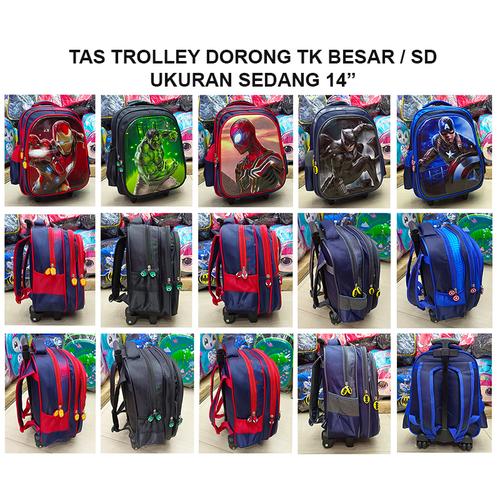 Promo TROLLEY DORONG TAS ANAK SEKOLAH SD UKURAN SEDANG GAMBAR JAGOAN ...