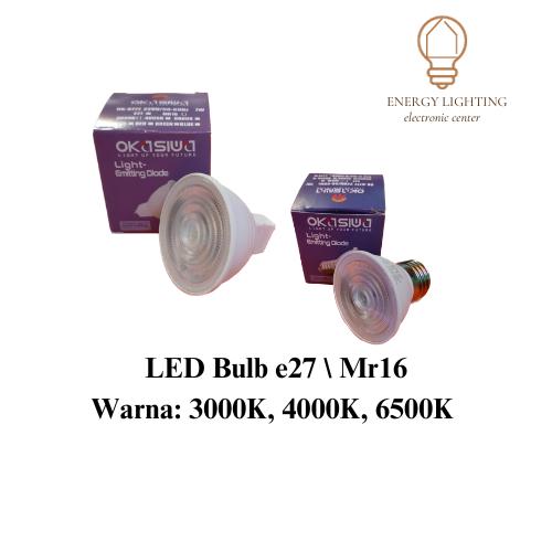 Jual Lampu halogen LED MR16 E27 7W putih, warmwhite, natural - e27-3000K - Kota Surabaya ...