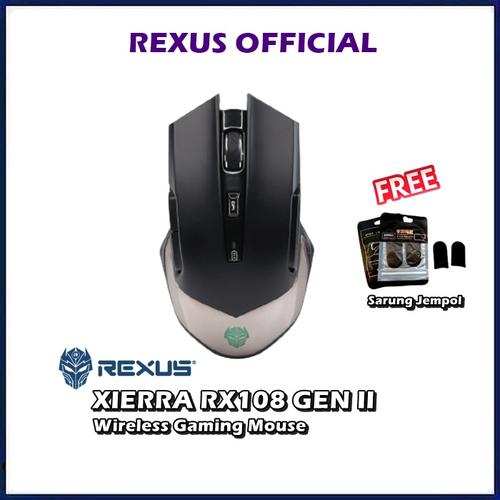 Jual Rexus Xierra RX108 Gen II Wireless Gaming Mouse Gen 2 RX-108 ...