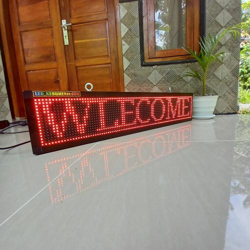 Jual running text full outdoor 2 sisi 100 x 20 cm single color - LED ...