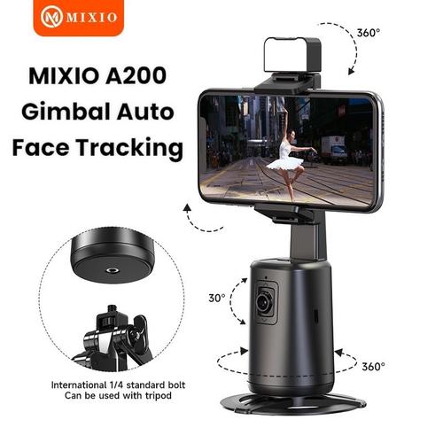 Promo MIXIO A200 Auto Face Tracking Gimbal Handphone Stabilizer 360 ...