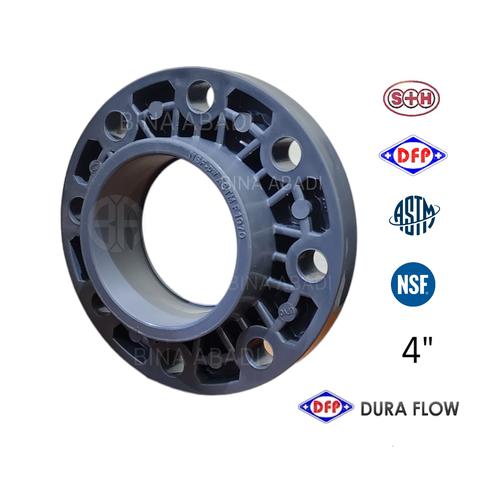 Jual One Piece Flange UPVC Size 4 Inch Sch 80 Socket ANSI 150 DURAFLOW ...