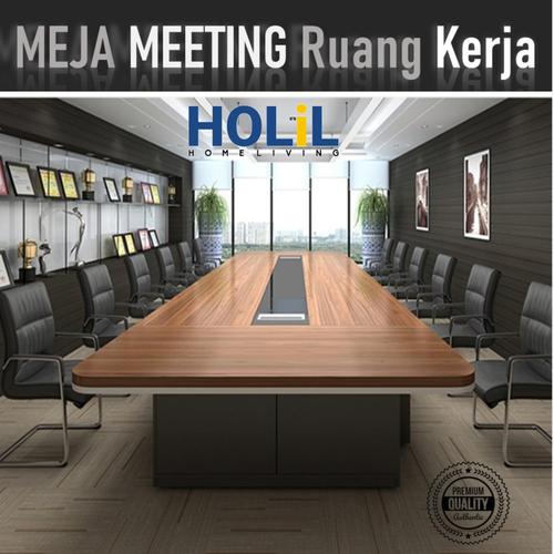 Jual meja meeting kantor / meja meeting zoom / meja kerja hpl murah ...