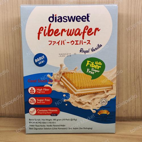 Jual Fiber Wafer Sugar Free by Diasweet 180g - Jakarta Pusat - NOW ...