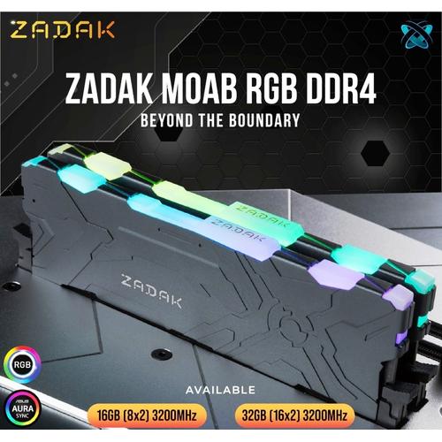 Jual Zadak MOAB RGB PC 3200 16GB (2X8GB) Memory Gaming PC Dual Ch DDR4 ...