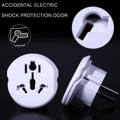 Jual adaptor Travel Steker Colokan Listrik adapter EU Plug to UK US ...