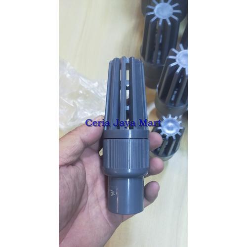 Jual Foot Valve PVC 1 1/4" inchi / Foot Klep PVC Socket / Saringan ...