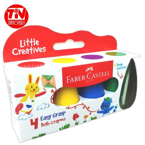 Jual Easy Grasp Bulb Crayon Faber Castell Little Creatives 4 colors ...
