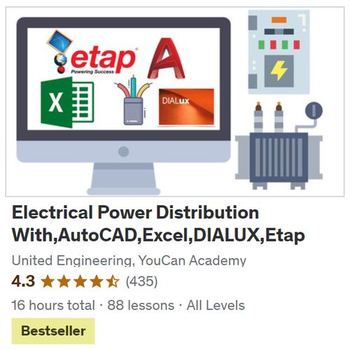 Jual Learn Electrical Power Distribution with AutoCAD, Excel, DIALUX ...