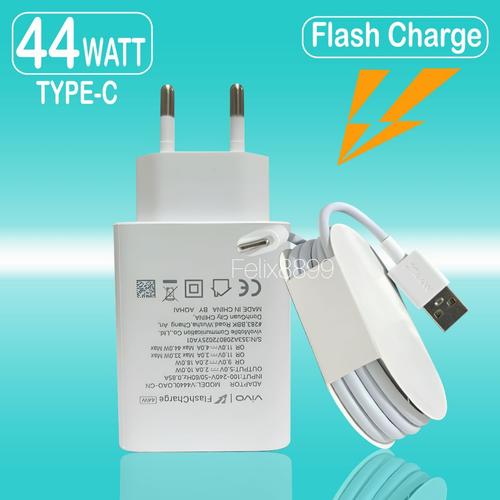 Jual Charger Casan VIVO Y27 Y35 Y36 Original 44W Flash Charge Type C ...