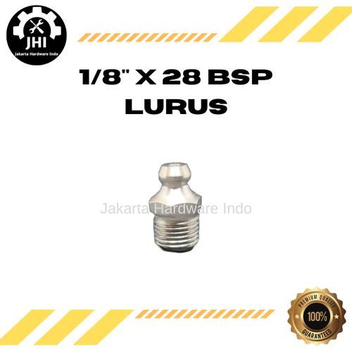 Jual NIPPLE GREASE LURUS 1/8*28 BSP NEPEL GREASE STEEL CHROME - Kota ...