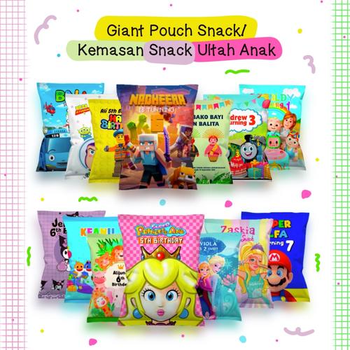 Jual Giant Pouch Snack Kemasan Snack Ulang tahun Anak - S (19x30 ...