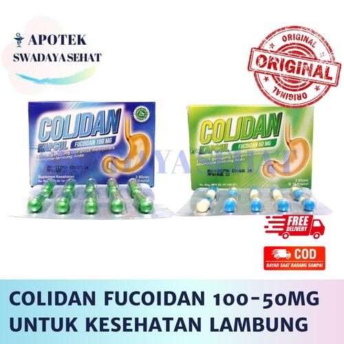Jual COLIDAN FUCOIDAN 100MG 50 MG STRIP TABLET ECER -Kesehatan Lambung ...