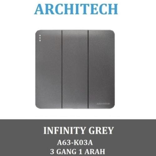 Jual Saklar Triple/ARCHITECH INFINITY GREY Saklar Isi 3 Inbow Murah ...