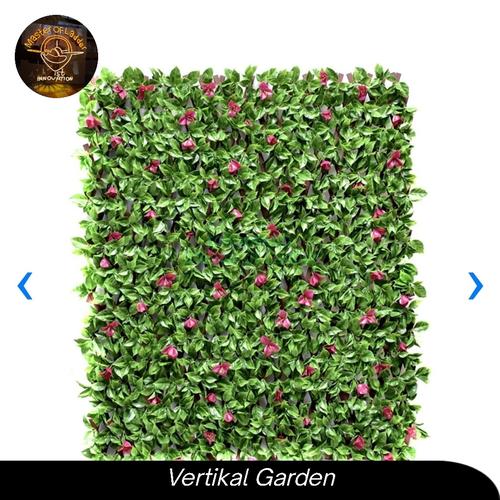 Jual Vertikal Garden/Rumput/Bunga Sintetis Plastik Dinding Trellis Isi ...