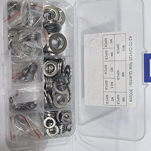 Jual Ring Baut Stainless 1 Box isi 360PCS M2-M10 Anti karat Stainless ...