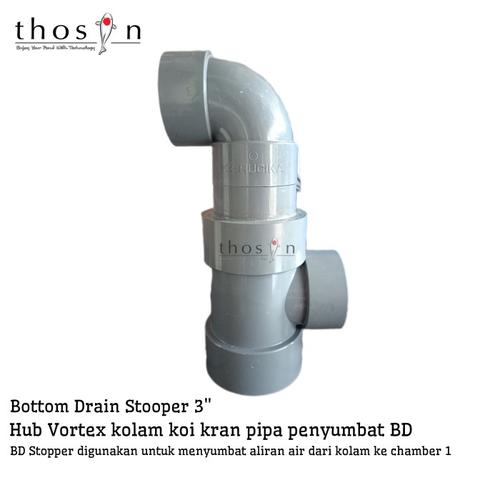 Jual Bottom Drain BD Stopper Hub Vortex Kolam Koi Kran Pipa Penyumbat ...