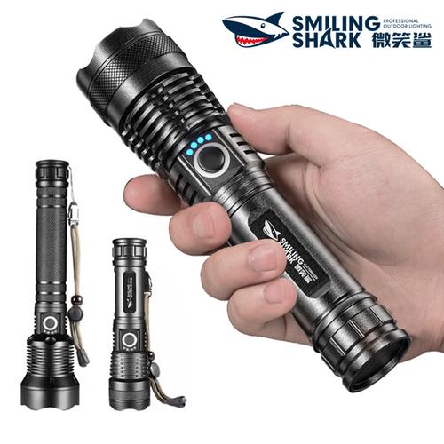 Jual SENTER LED SMILING SHARK X71-P50 - 5 MODE CAHAYA - ZOOM - TYPE C ...