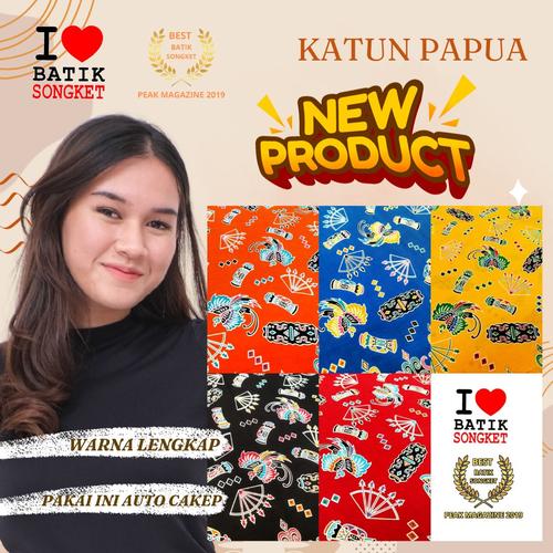 Jual BATIK PAPUA BAHAN KATUN KAIN ATASAN BAJU BAWAHAN KEBAYA ...