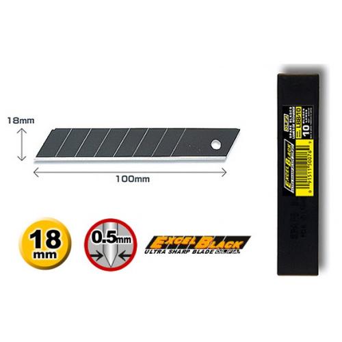 Jual Refill Pisau Cutter 18mm LBB-10B (10pcs pack) Olfa Spare Blade Black - Jakarta Barat ...