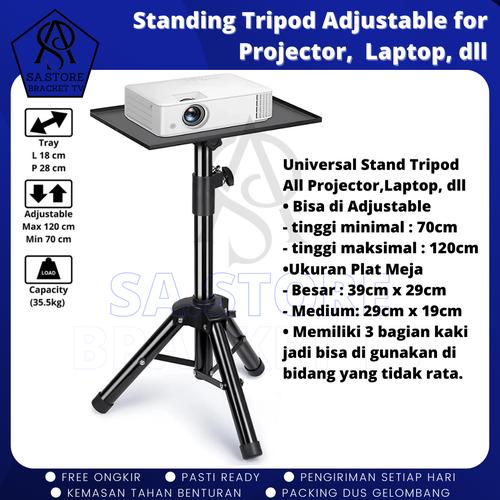 Promo Standing Tripod Proyektor | Stand Meja Projector Universal ...
