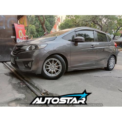 Jual MODIFIKASI MOBIL HONDA JAZZ USED VELG HSR INDY R15 SILVER PCD ...