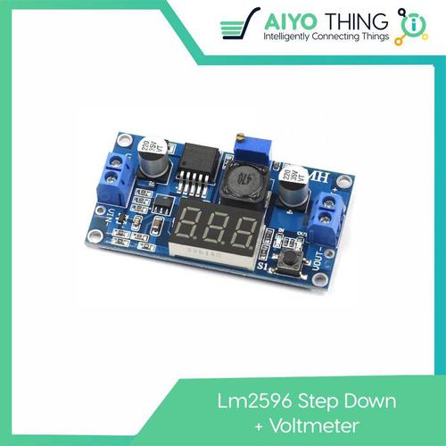 Jual LM2596 with VOLTMETER Display Adjustable Volt DC Step Down Buck ...