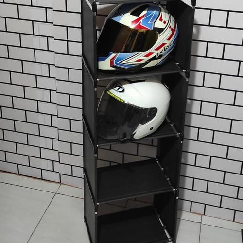 Jual Rak Helm Rak Susun Rak 5 Susun 4 Ruang Rak Pajangan Rak Portable ...