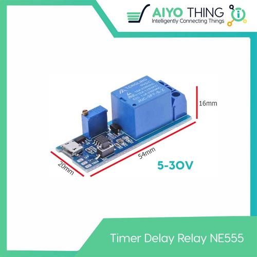 Jual NE555 Delay Timer Relay Time Delay Switch 12V Adjustable Module 0 ...