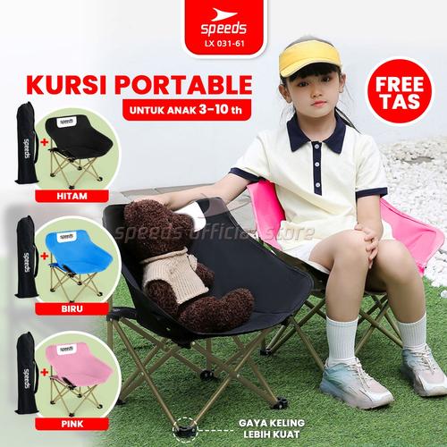 Promo SPEEDS Kursi Lipat Kain Anak Moon Chair Kursi Bulat Portable 031 ...