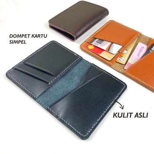 Promo Dompet kartu lipat kulit asli unik simpel slim - minimalis wallet ...
