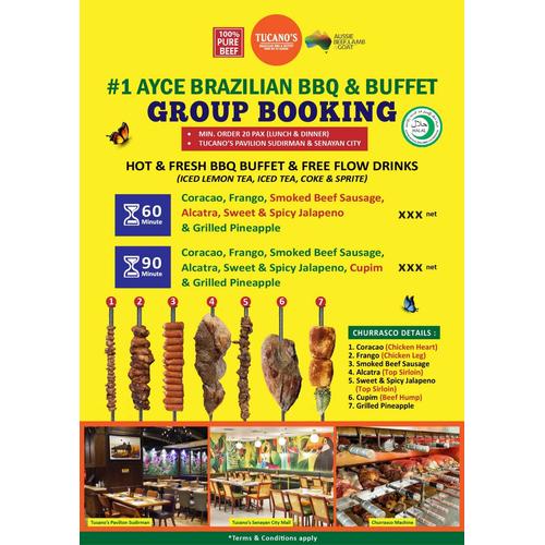 Jual Voucher AYCE Weekend Brazilian BBQ Tucanos Pavilion - Jakarta ...