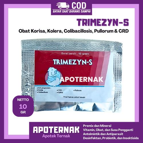 Jual TRIMEZYN S MEDION 10gr | Obat Korisa Coli Kolera Pilek Unggas Ayam ...