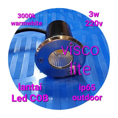 Jual lampu lantai led COB 3w 3watt inground light led 3 watt 3 w 220v ip65 - body tinggi ...