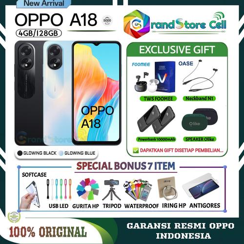 Jual OPPO A18 RAM 4/128GB | OPPO A 18 4/128GB GARANSI RESMI OPPO ...