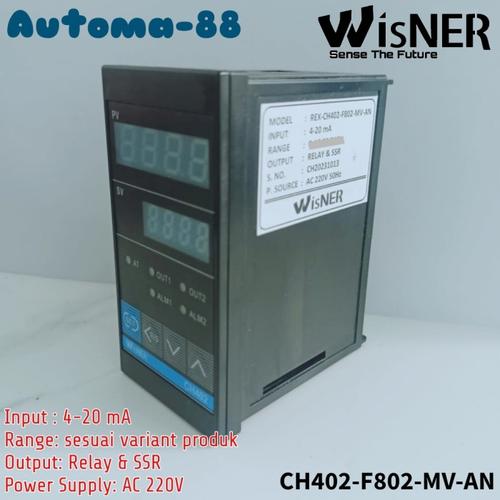 Jual WISNER CH402-F802-MV-AN Digital PID Process Controller Input 4-20mA - 0 - 100 Bar - Kab ...