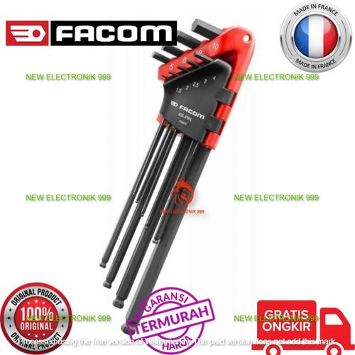 Jual FACOM HEX KEY 1.5-10MM (SET) 83S.JP9AL FM0006160 - Jakarta Barat - New Electronik 999 ...